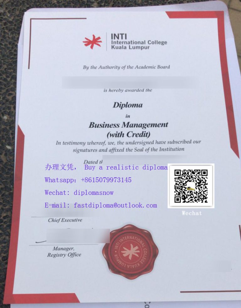 How to buy a fake INTI International University diploma?